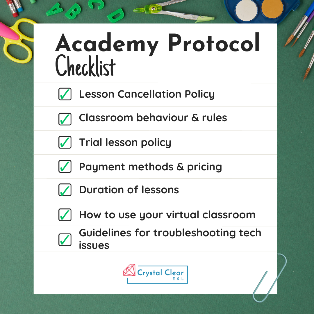 7 Steps to Start your ESL Academy - Crystal Clear ESL