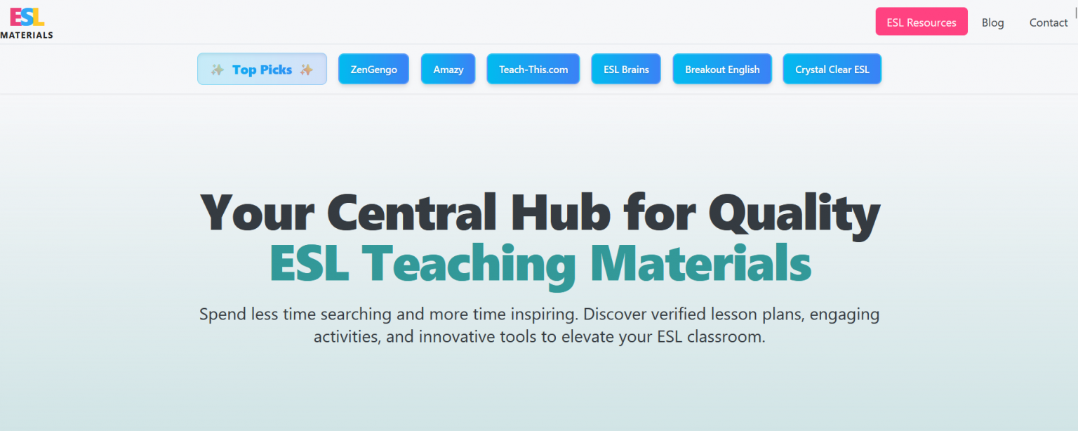 Where to Find Top Quality ESL Teaching Resources - Crystal Clear ESL